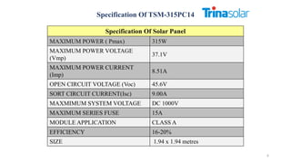 Solar Power Plant At Dindigul | PDF