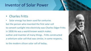 solar power presentation.pptx | Gas and Electric | Home Utilities