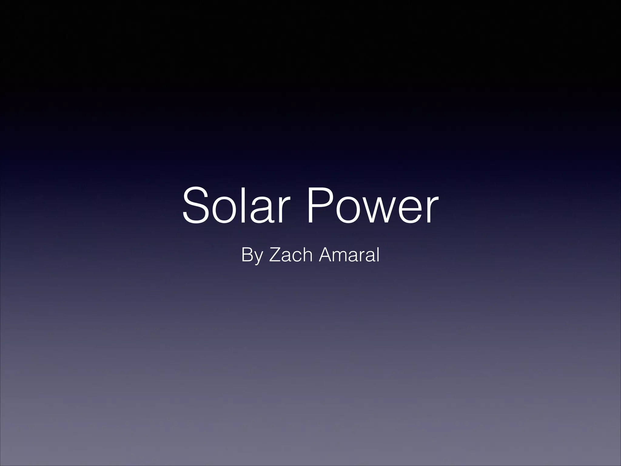 Solar Power Project Ppt