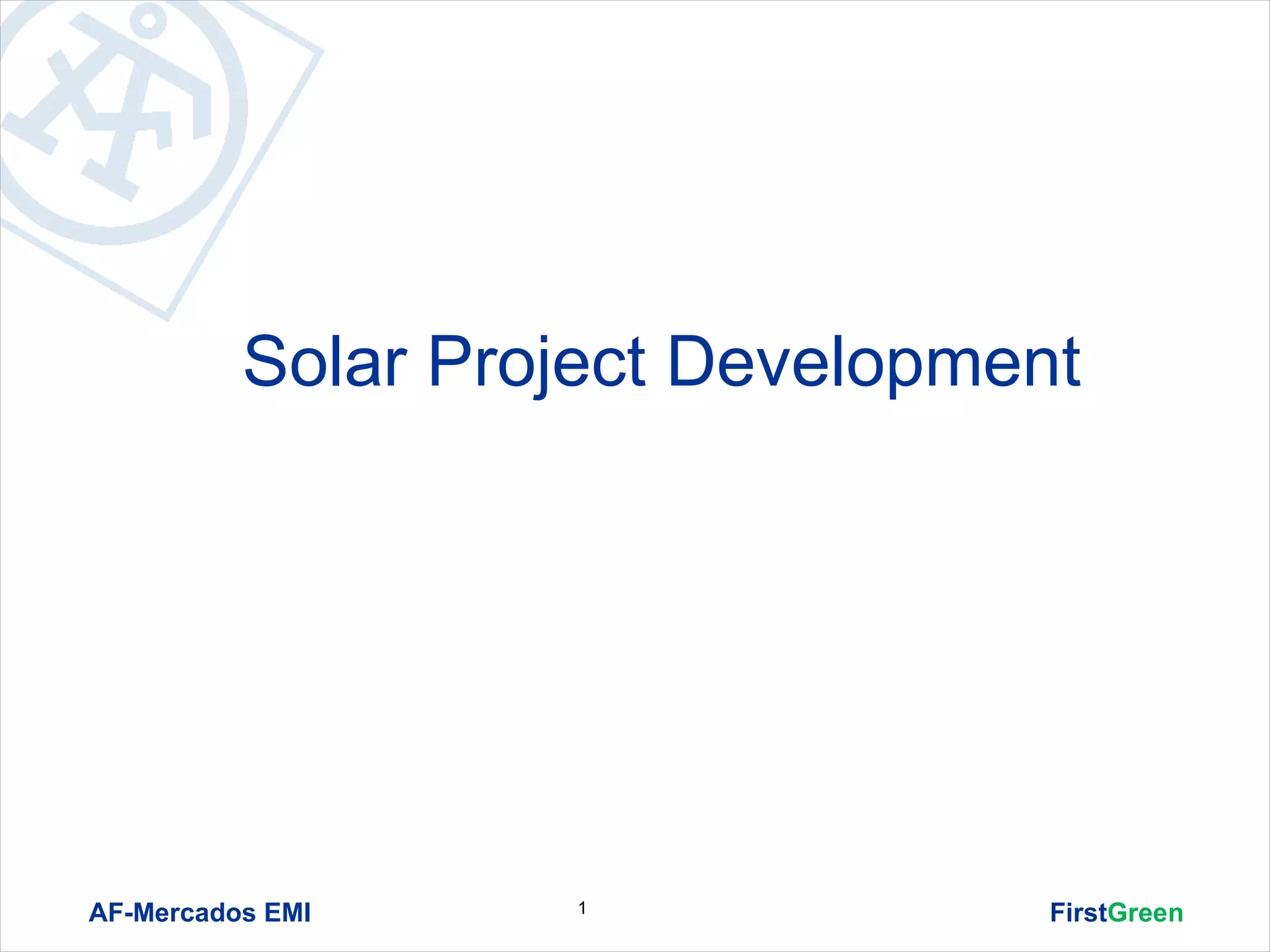 Solar Power Project Development | PPT