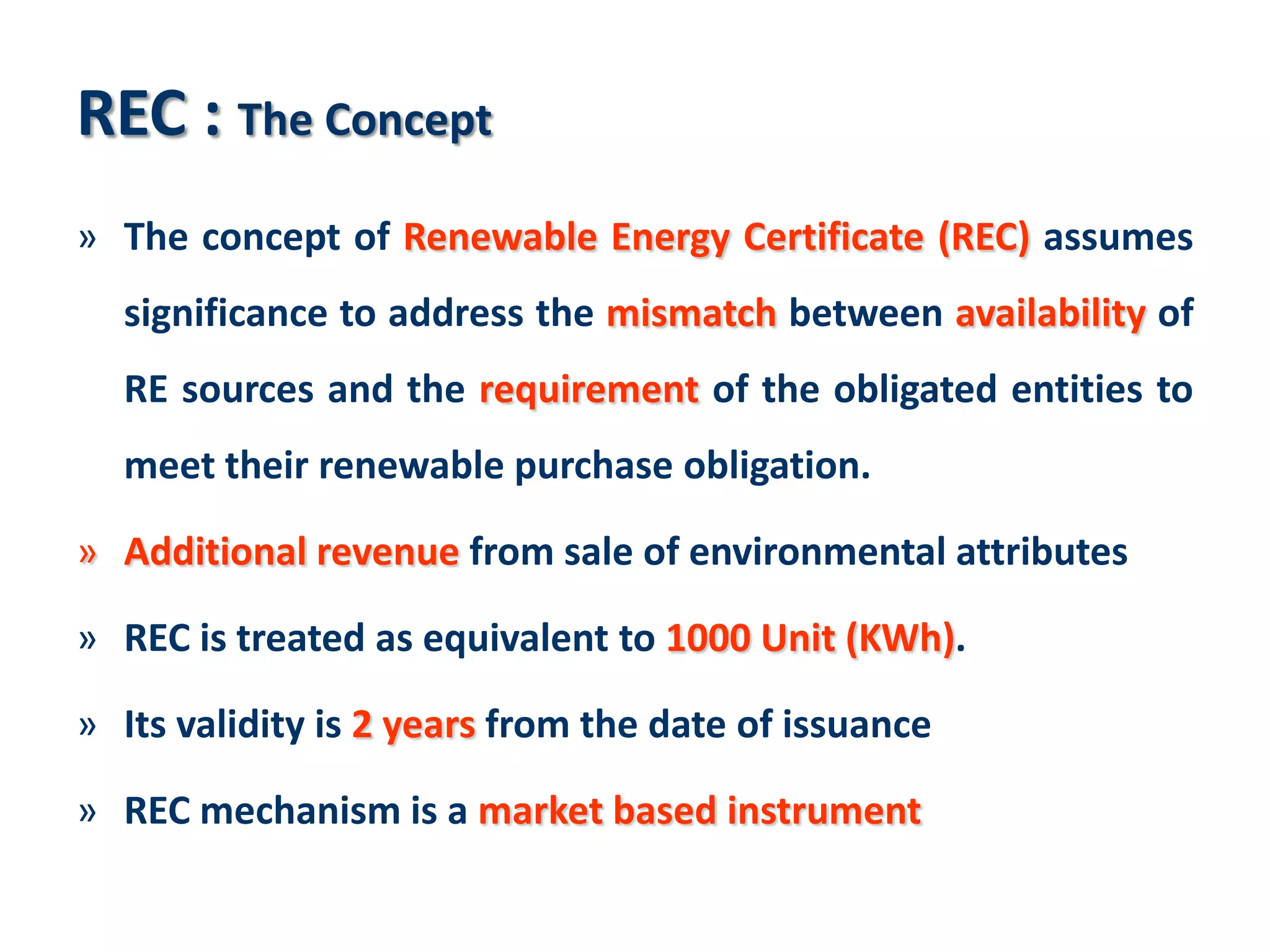 Solar power projects under rec mechanism in india | PPT