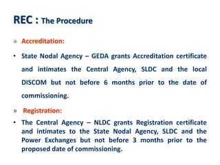 Solar power projects under rec mechanism in india | PPTX