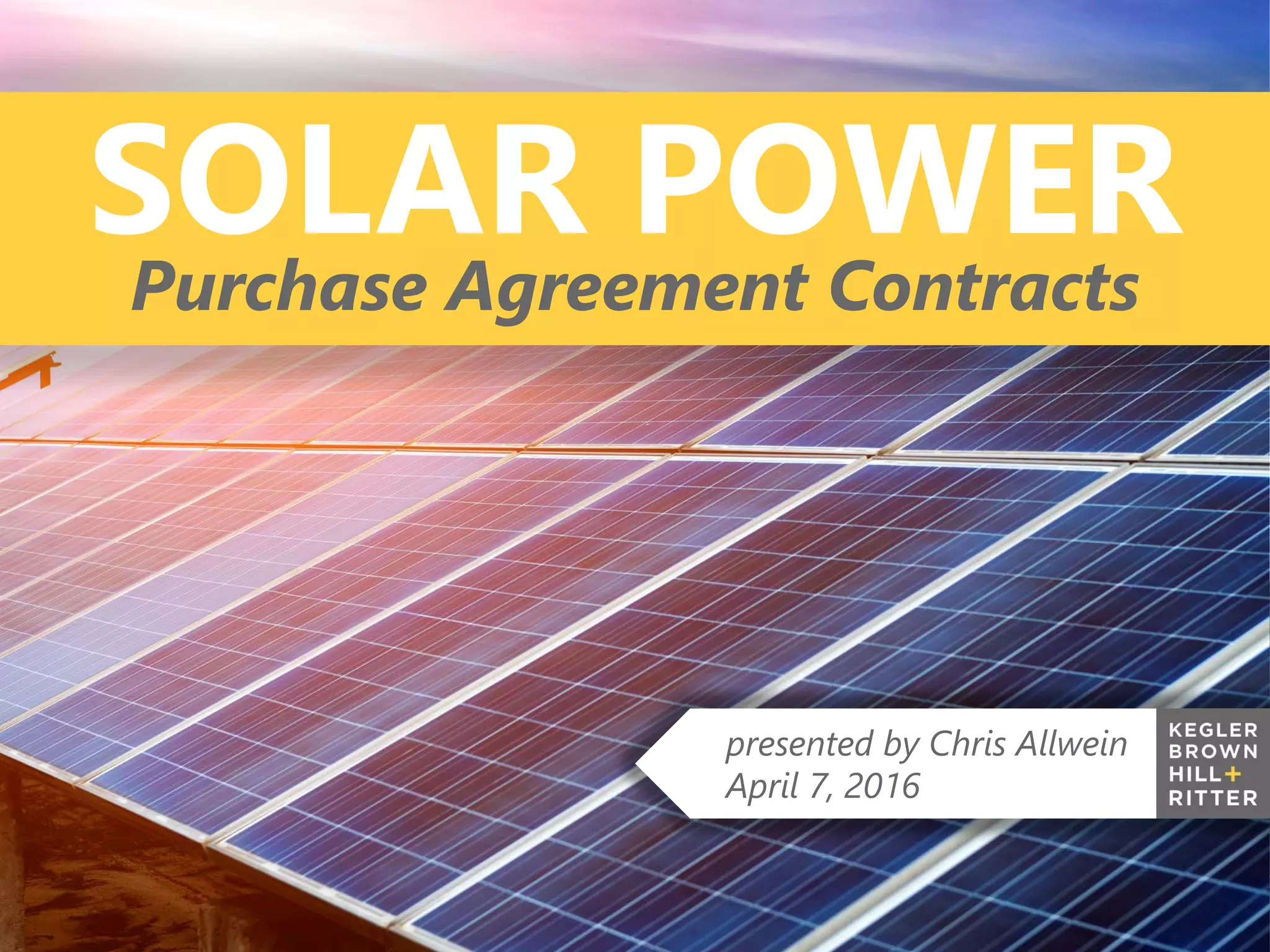 Solar Power Purchase Agreement Contracts | PPT