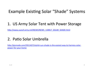 Solar power shades slide deck 6.2014