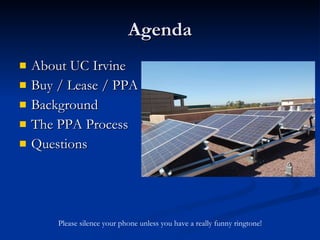 Solar PPA Presentation | PPT