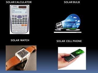 Solar harvesting devices power point presentation | PPTX