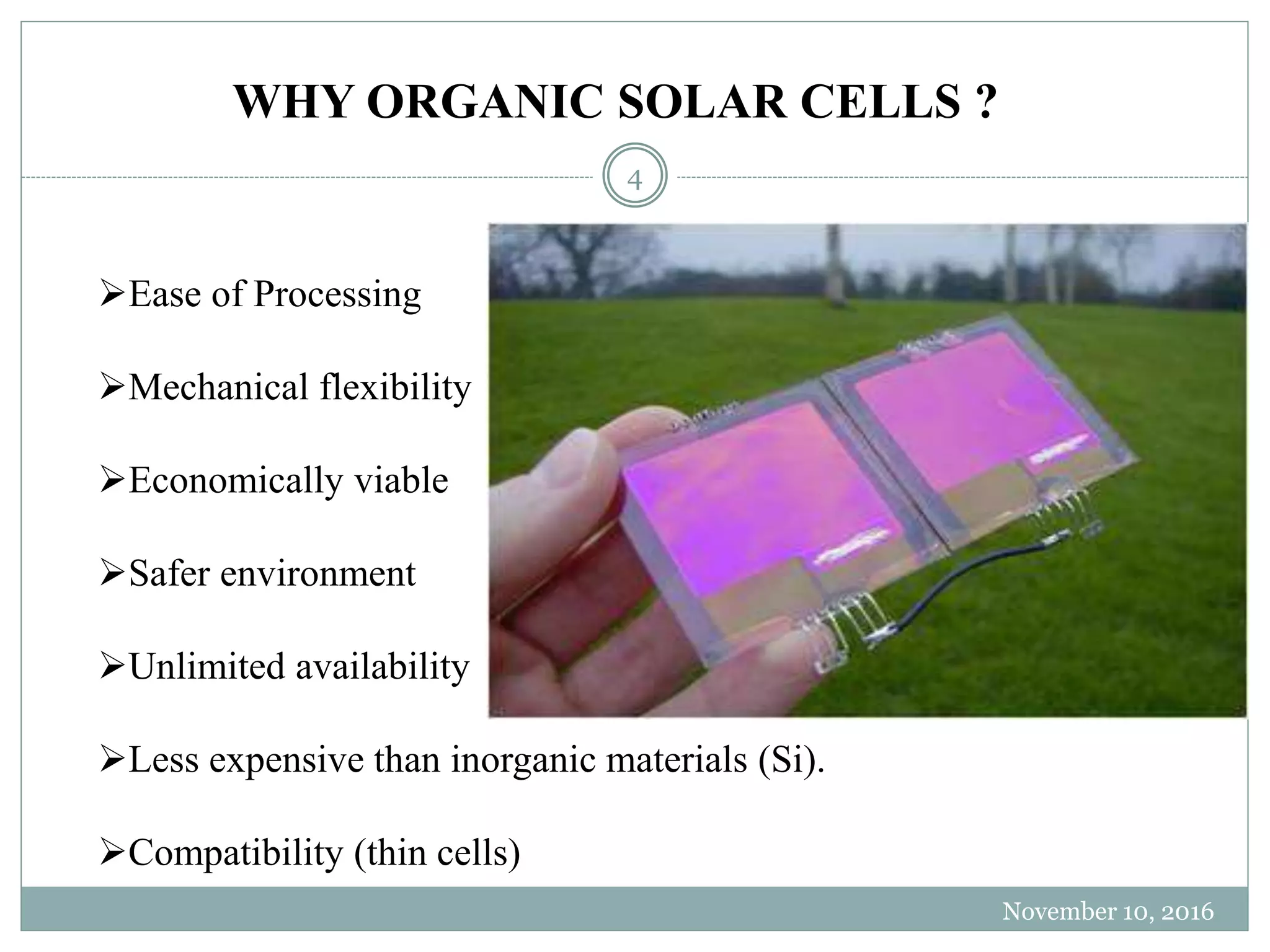 organic solar cell | PPTX