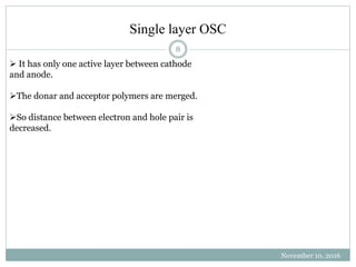 organic solar cell | PPTX