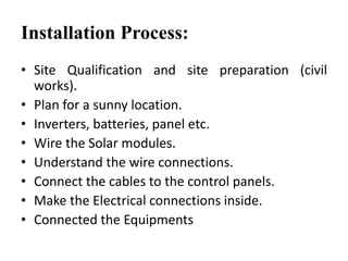 Solar energy power point presentation | PPTX