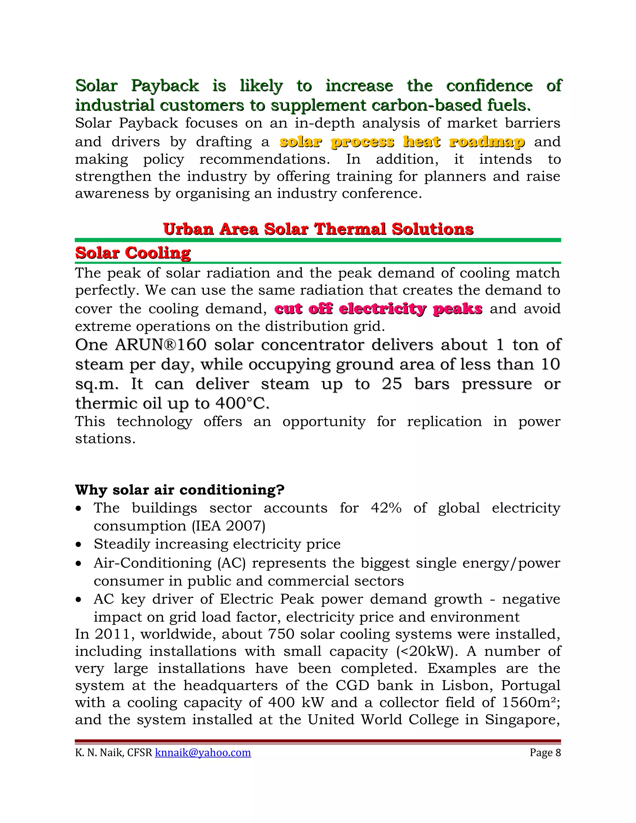 Solar process heating and cooling all pervading | PDF