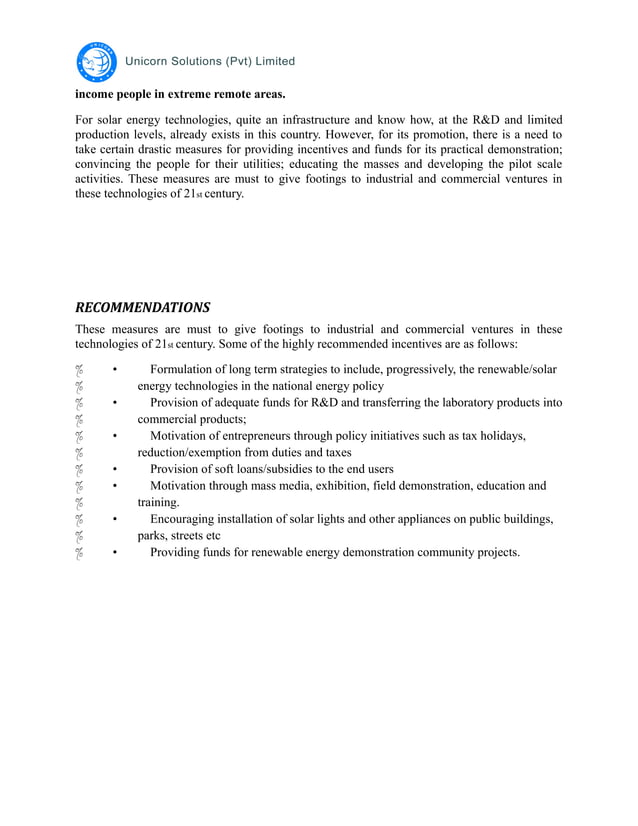 Solar System proposal | DOC | Power and Energy Industry | Industries