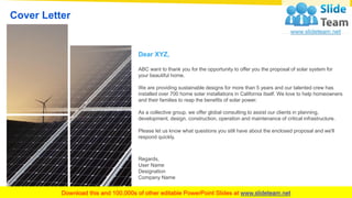Solar Proposal Template PowerPoint Presentation Slides | PDF