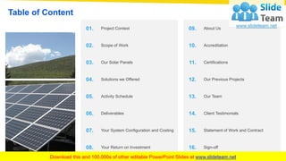 Solar Proposal Template PowerPoint Presentation Slides | PDF
