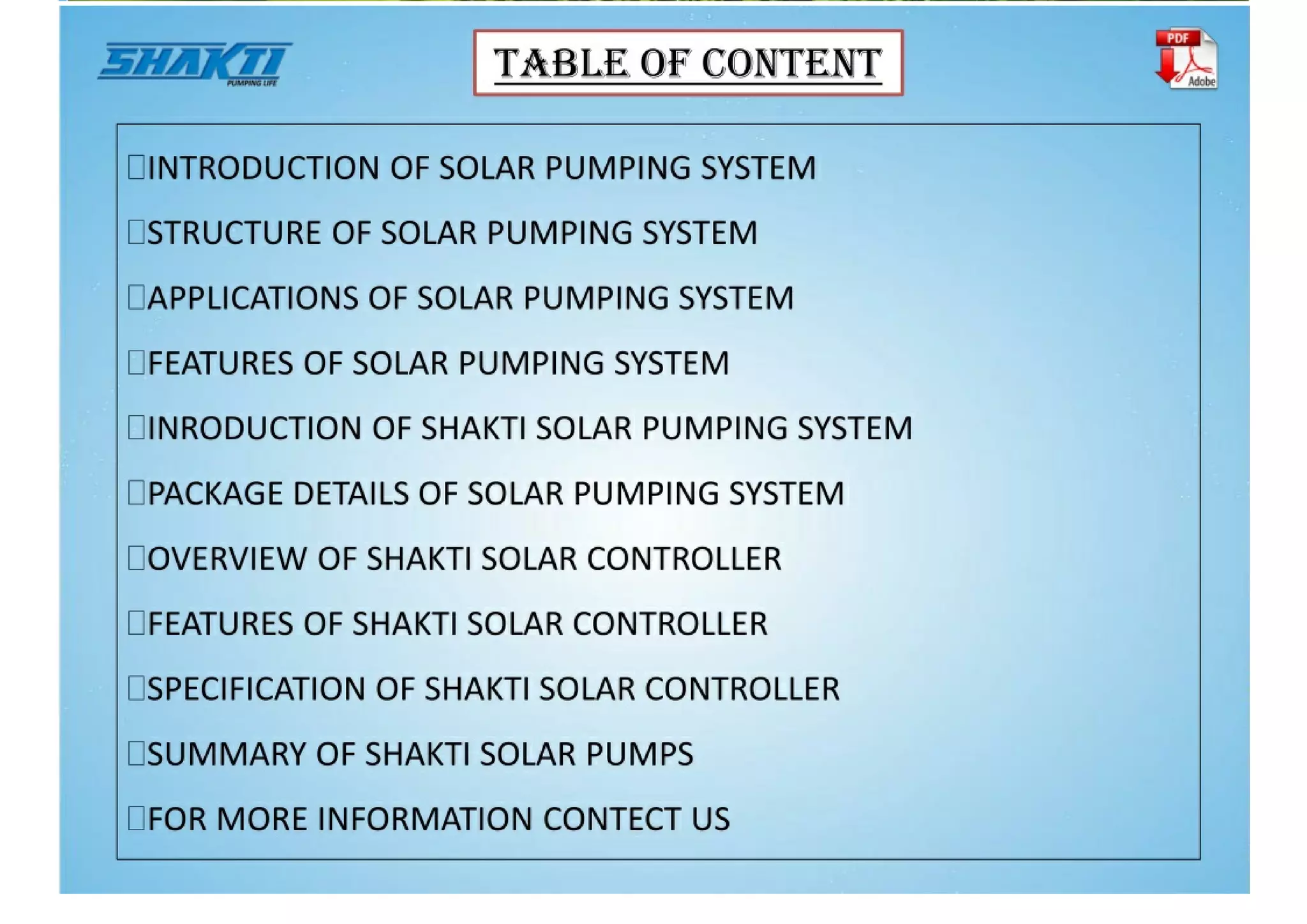 Solar Pumping System | PDF