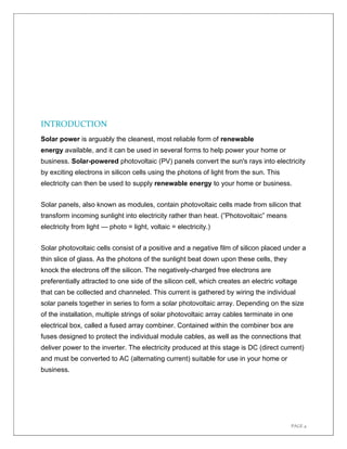 Solar pv -simulation and designing | PDF