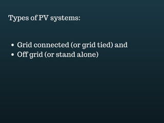 Solar PV Basics | PDF