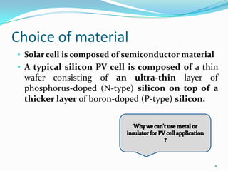 Solar pv cell | PPTX
