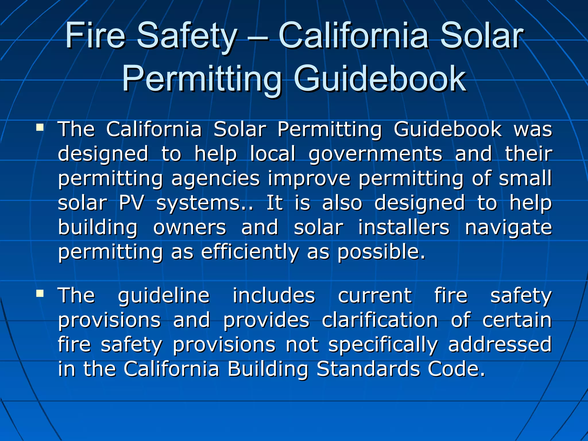 Solar PV fire safety | PPT
