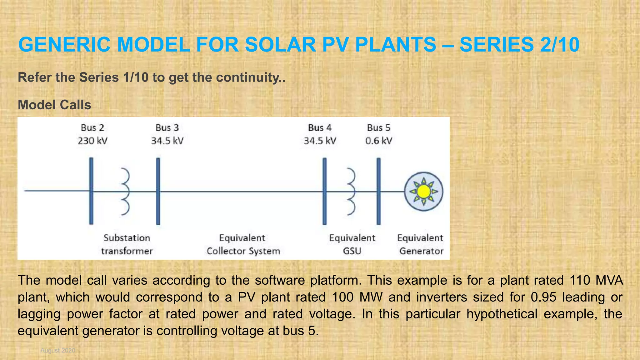 Solar pv grid models generic parameters series_2_of_10 | PPT