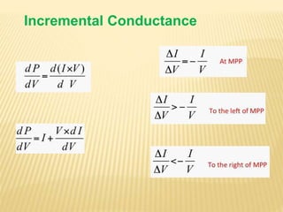 Solar pv system and mppt | PPTX