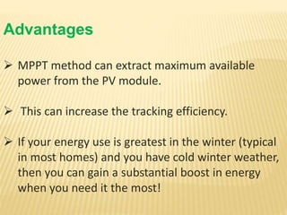 Solar pv system and mppt | PPTX