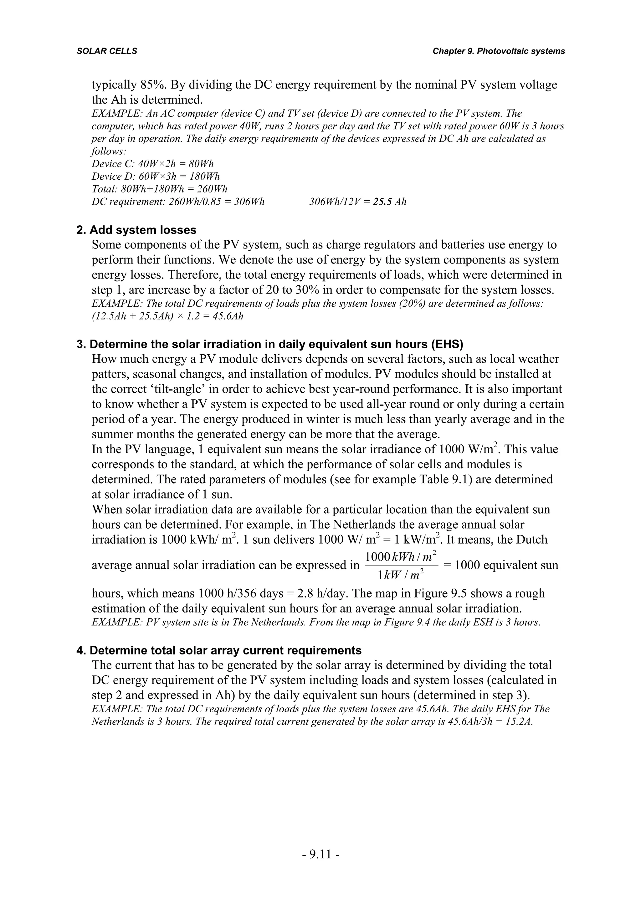 Solar PV Systems Notes | PDF