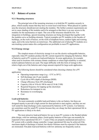 Solar PV Systems Notes | PDF