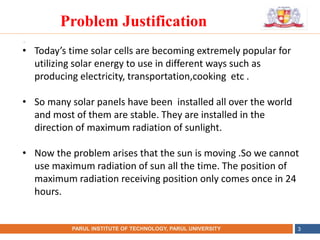 Solar pv tracker | PPTX