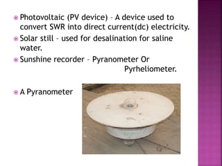 Solar radiation - | PPTX