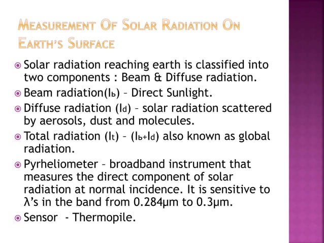 Solar radiation - | PPTX | Weather | Science