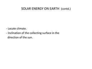SOLAR RADIATIONS AND ITS GEOMETRY | PPTX | Geography | Science