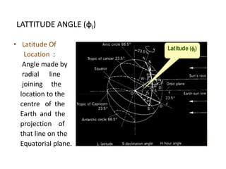 SOLAR RADIATIONS AND ITS GEOMETRY | PPTX | Geography | Science