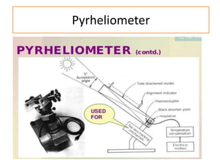 Solar radiation and its measuring methods | PPTX