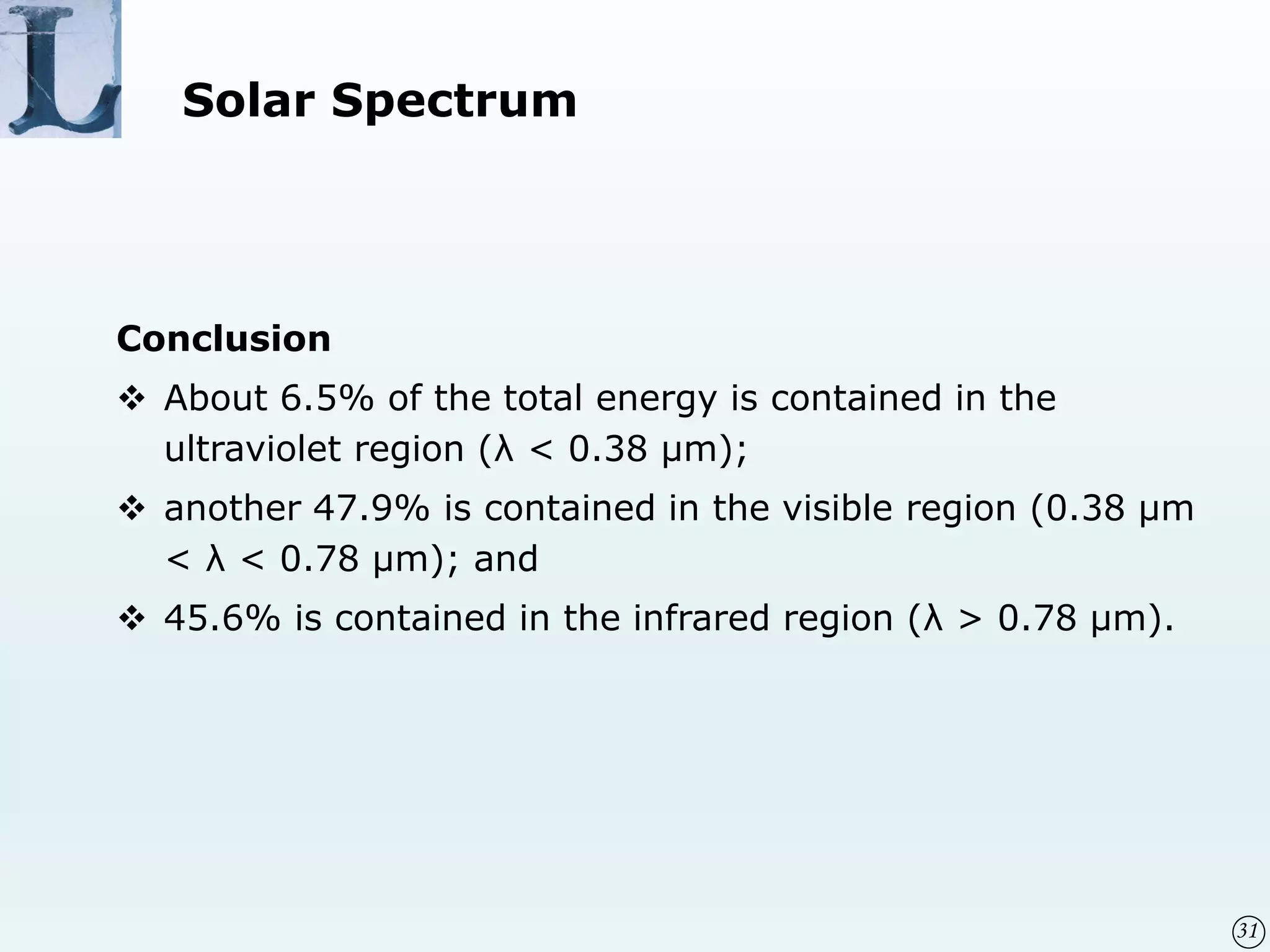 Solar radiation calculation | PDF