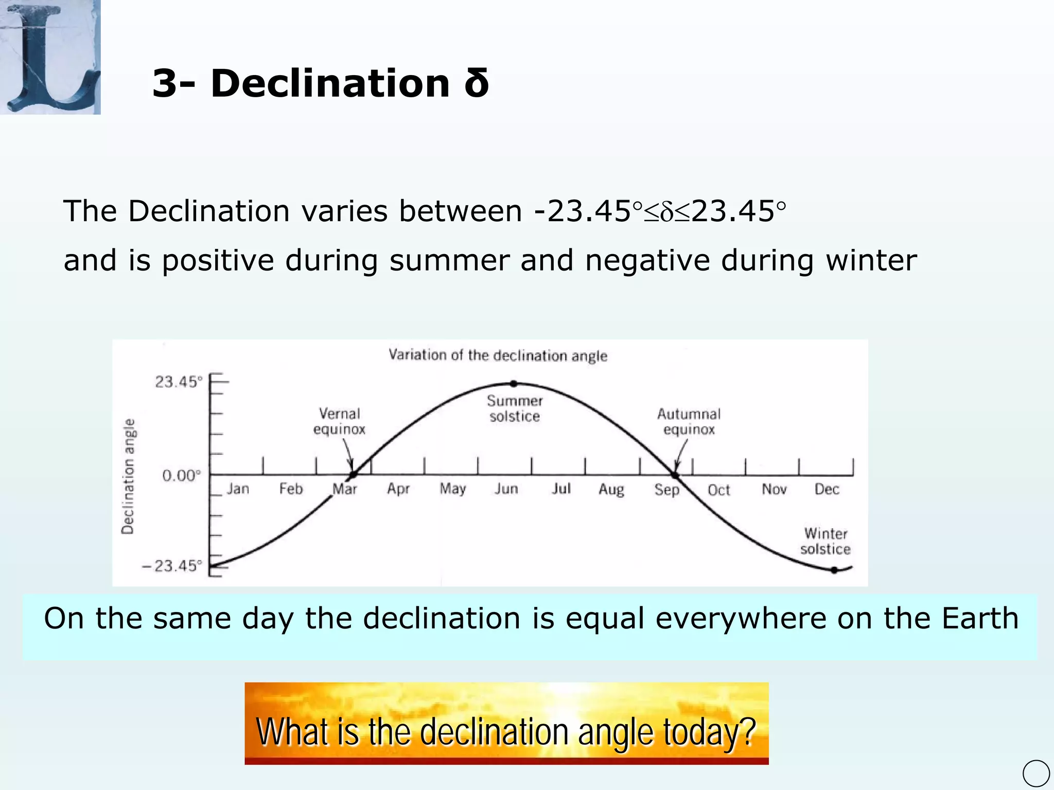 Solar radiation calculation | PDF