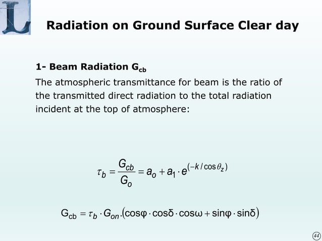 Solar radiation calculation | PDF | Geography | Science