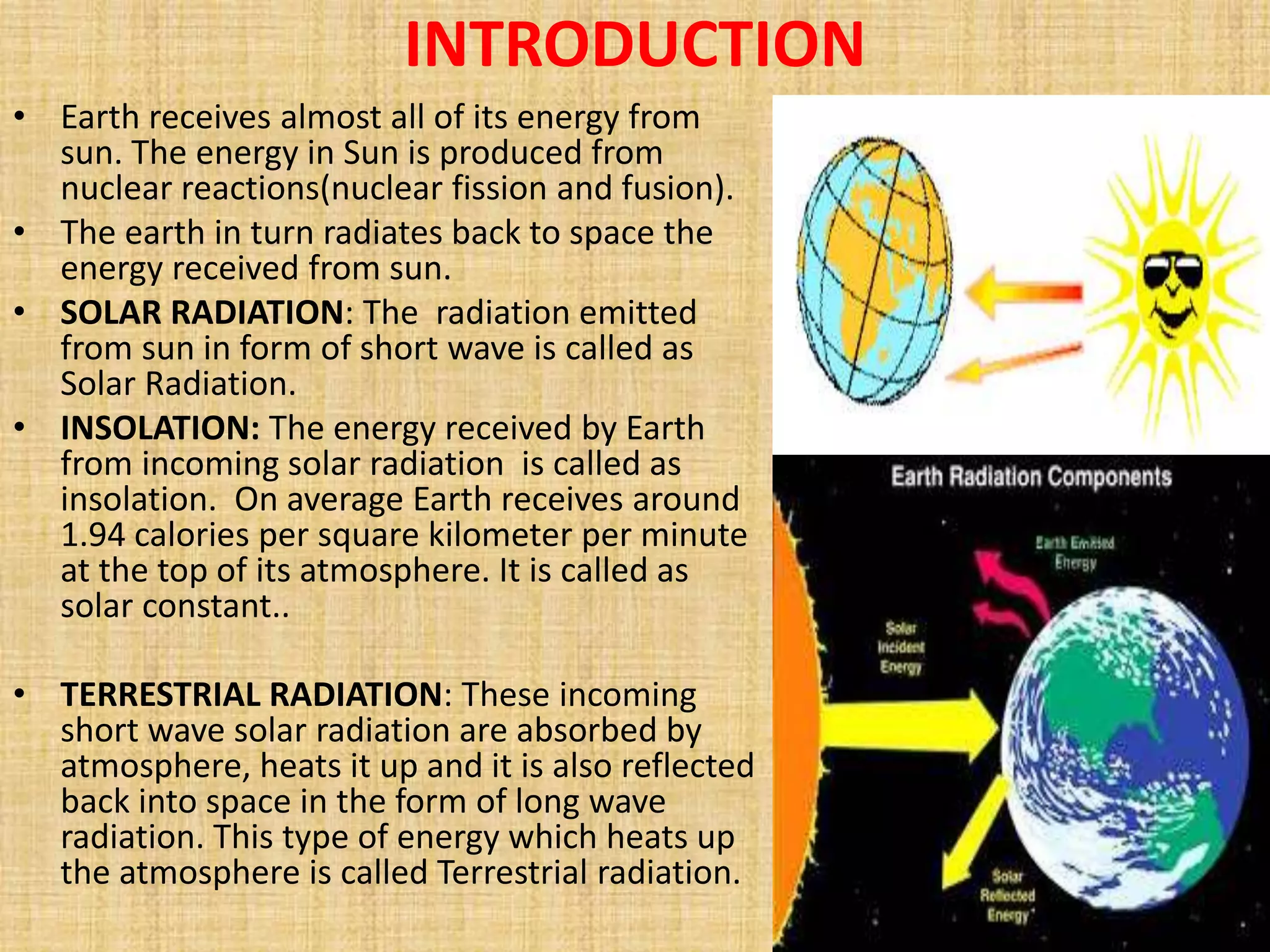 SOLAR RADIATION,HEAT AND TEMPERATURE | PPTX