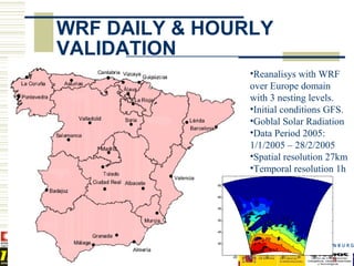 Solar radiation forecasting with wrf model in the iberian peninsula | PPT