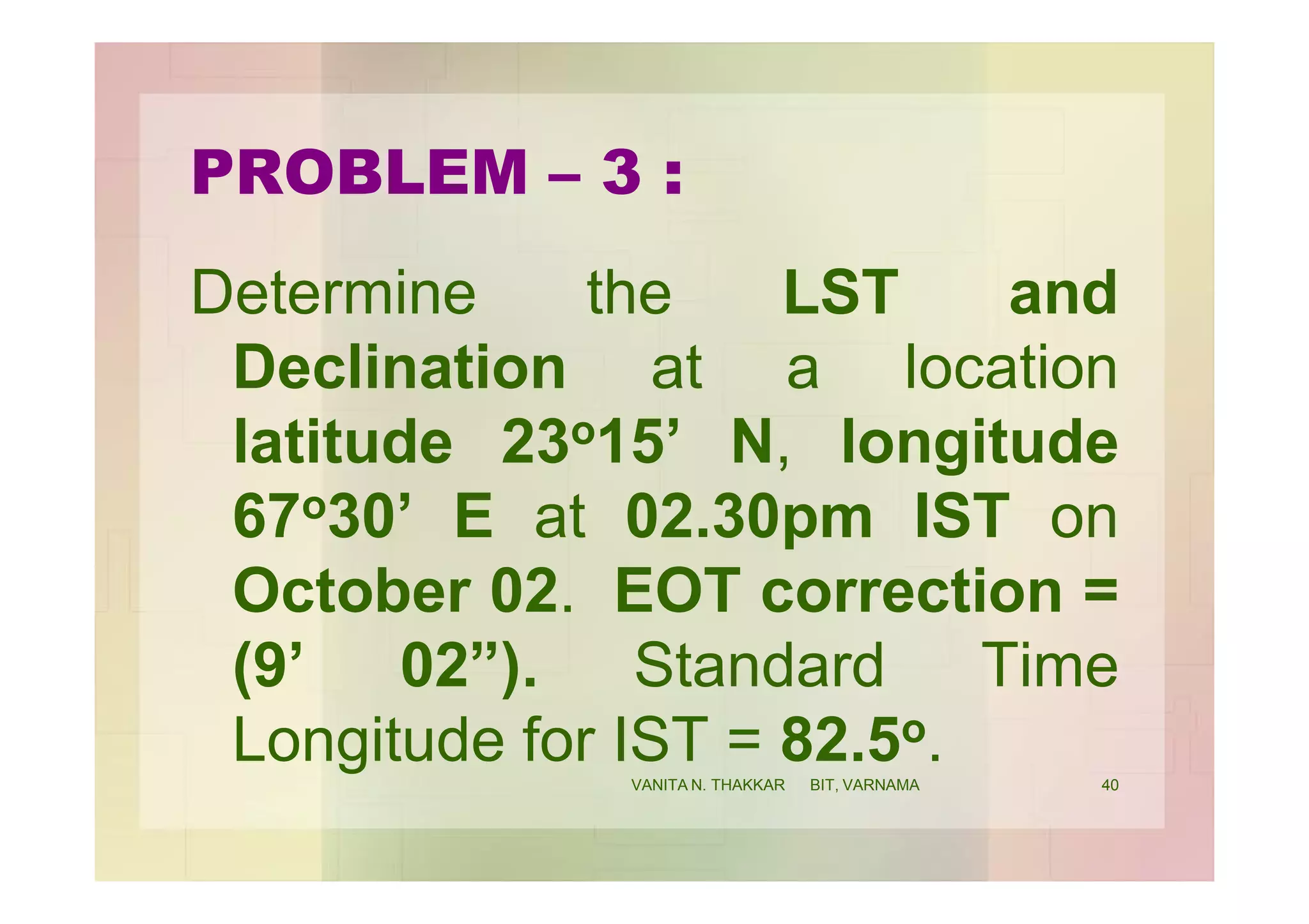 Solar Radiation Geometry | PDF