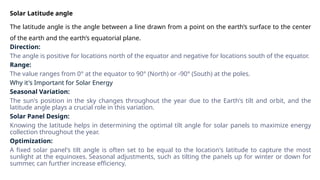 SOLAR RADIATION GEOMETRY for engineers in mechanical.pptx