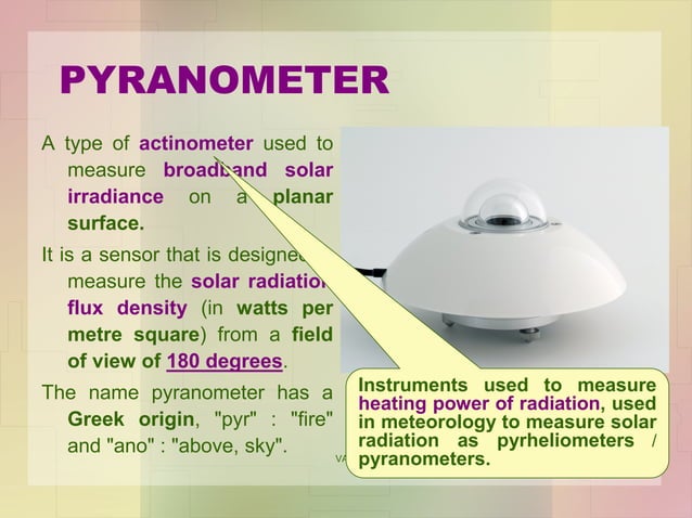 SOLAR RADIATION MEASUREMENT | PDF