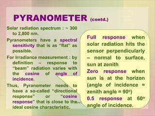 SOLAR RADIATION MEASUREMENT | PDF