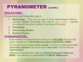 SOLAR RADIATION MEASUREMENT | PDF