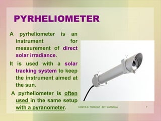 SOLAR RADIATION MEASUREMENT | PDF