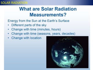 Solar radiation measurement | PPTX