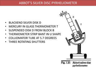 Solar radiation measurement | PPTX
