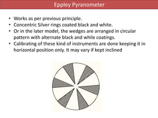 Solar radiation measurement | PPTX