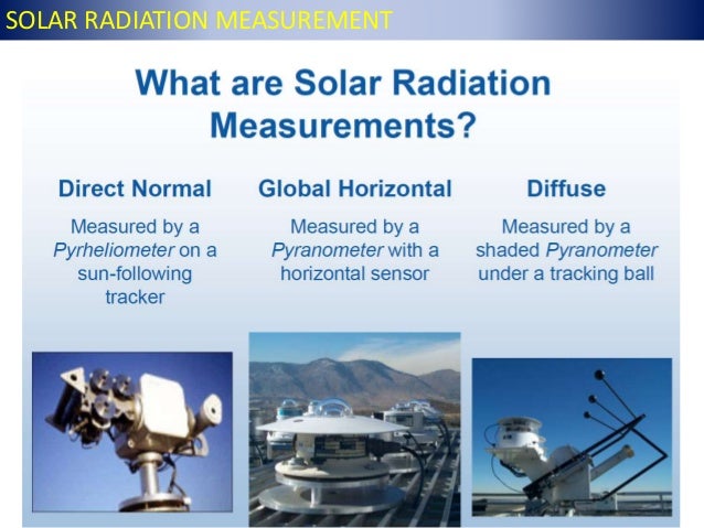 Solar radiation measurement