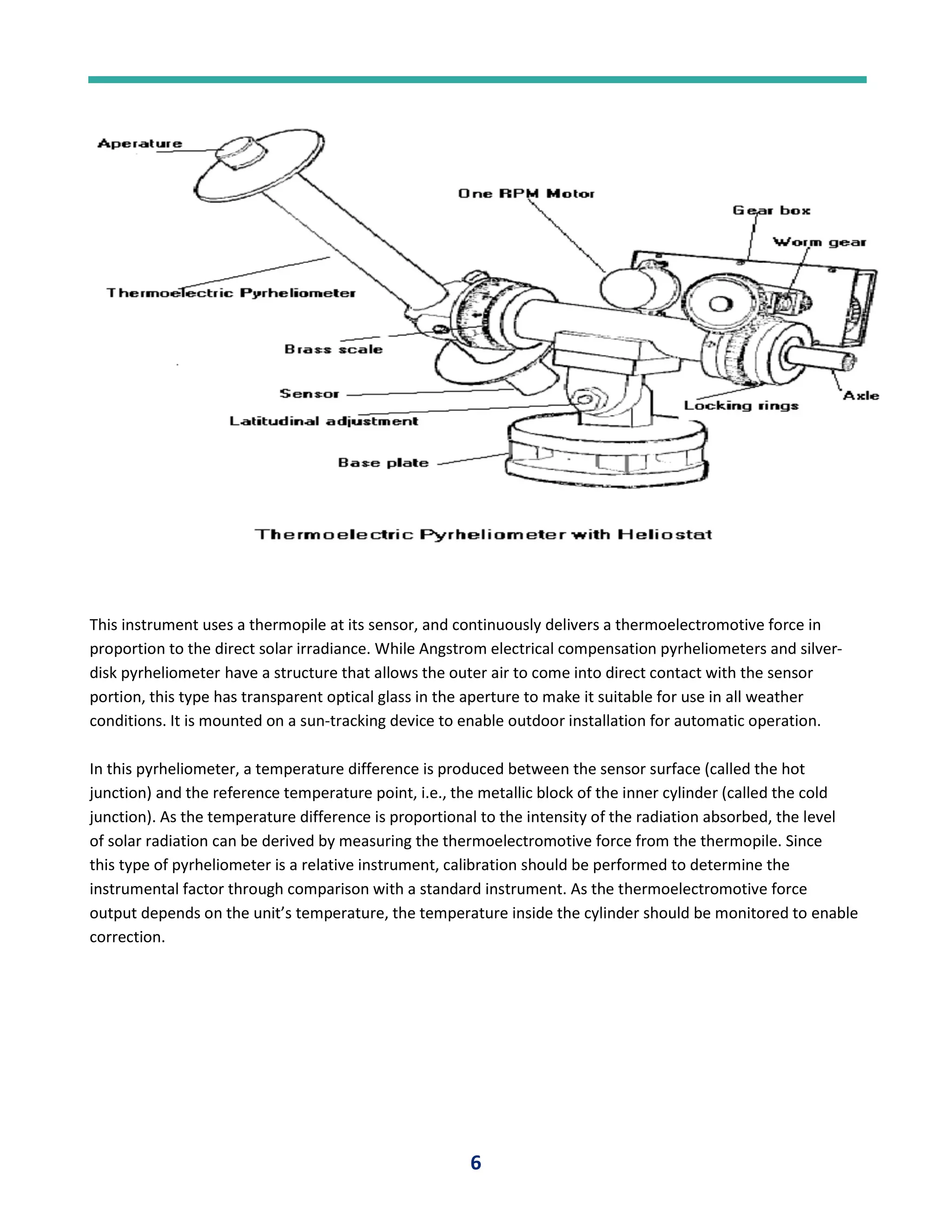 Solar radiation measurements | PDF