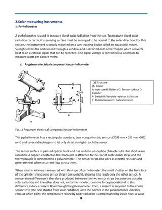 Solar radiation measurements | PDF
